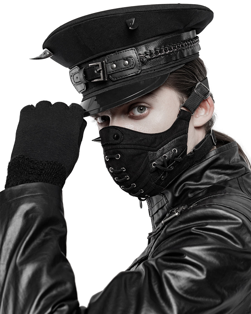 WS-390 Instigator Mens Dieselpunk Military Cap – Punk Rave